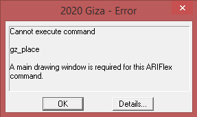 Giza: Cannot Execute Command Error – Office