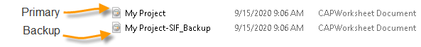 Worksheet: Network file SIF backup – Office