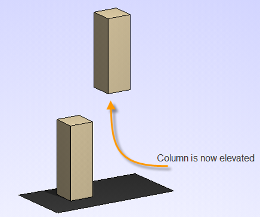 Giza: how to elevate a wall or column – Office