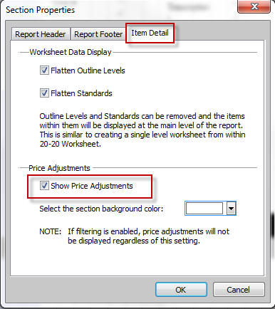 Worksheet: show price adjustments in a report – Office