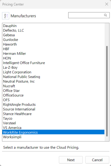 Worksheet: Pricing Center – Office