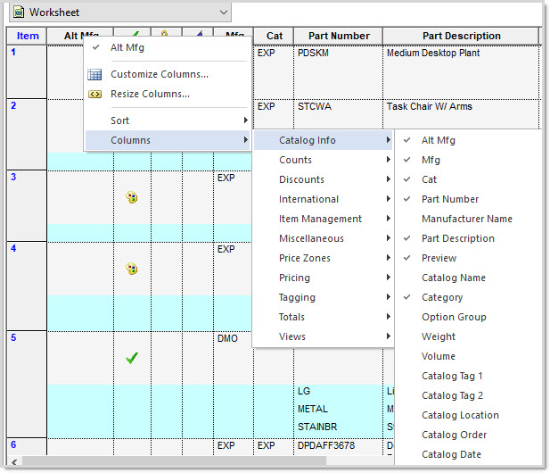 Display or hide a column – Office
