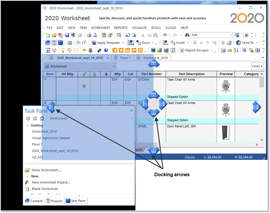 Move the Task pane – Office