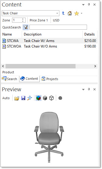 Preview pane – Office