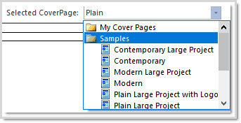 Apply a cover page layout – Office