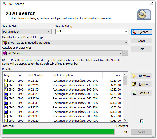 Search by part number – Office