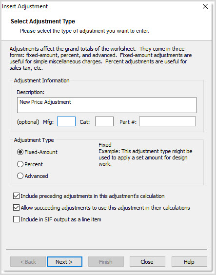 Fixed amount – Office