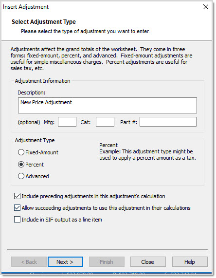 Percentage amount – Office