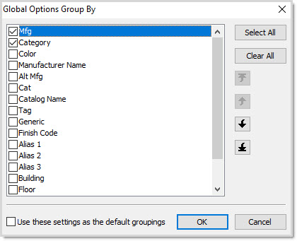 Global options screen components – Office