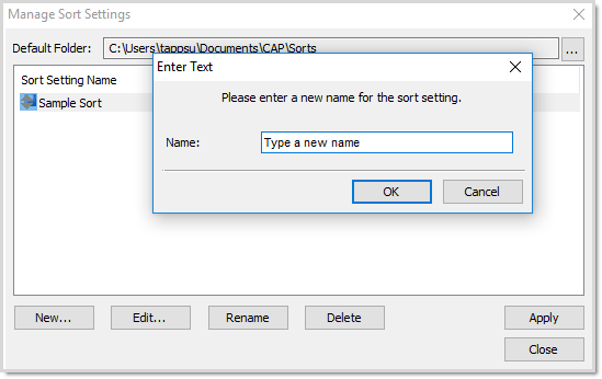 How to use the sort setting – Office