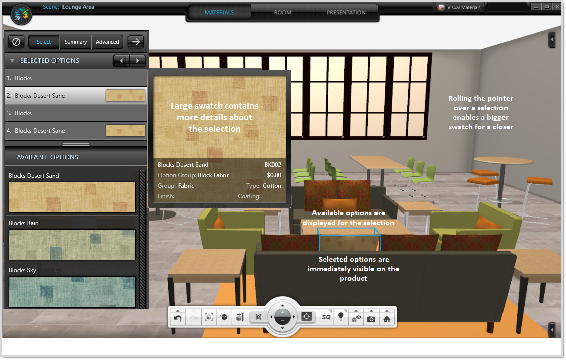 Visual specification – Office