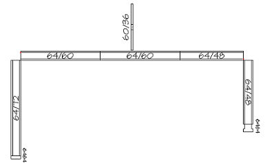 Add items along the length of the service wall – Office