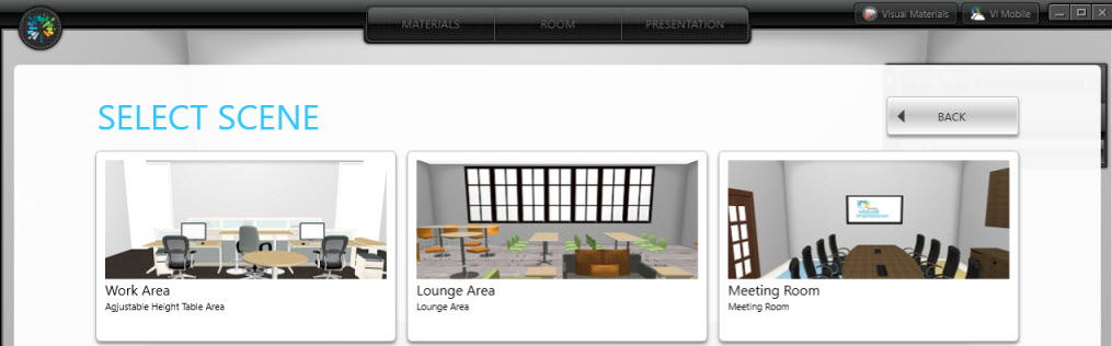 Visualize a scene in Visual Impression – Office