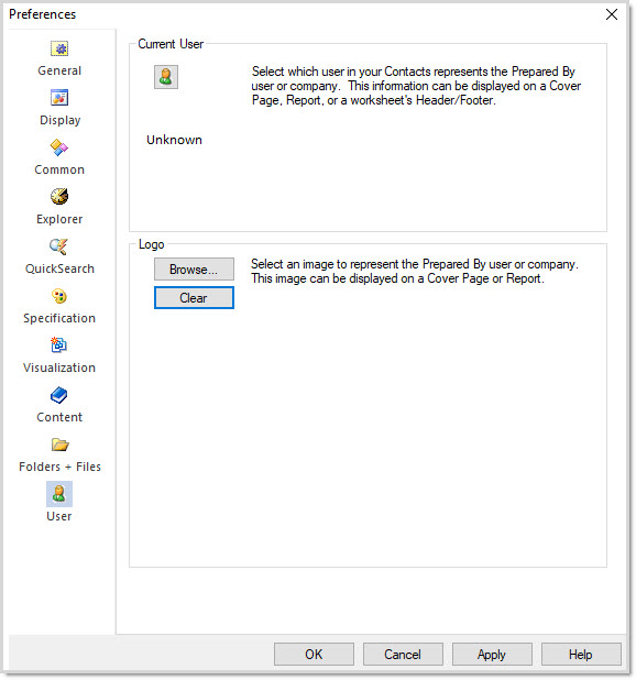 User preferences – Office