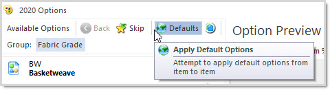 Apply default options – Office