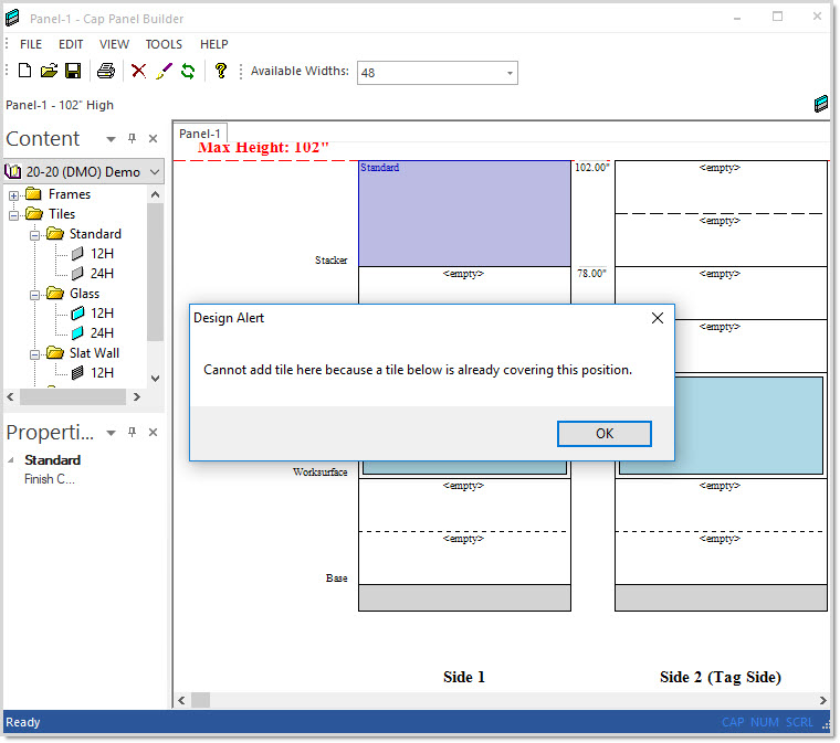 Panel configuration pane – Office