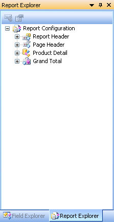 Report designer: Explorer pane – Office