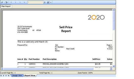 Report designer: Preview an edited report – Office
