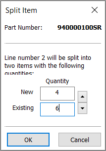 Worksheet: Split Item – Office