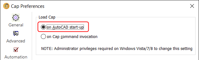 Cap: load automatically on AutoCAD startup – Office