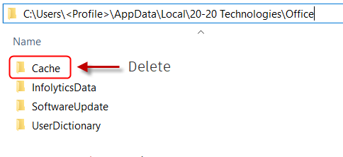 Clearing the Cache to Resolve Sign-In Problems – Office