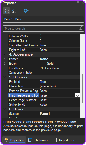 Report designer: Explorer pane – Office